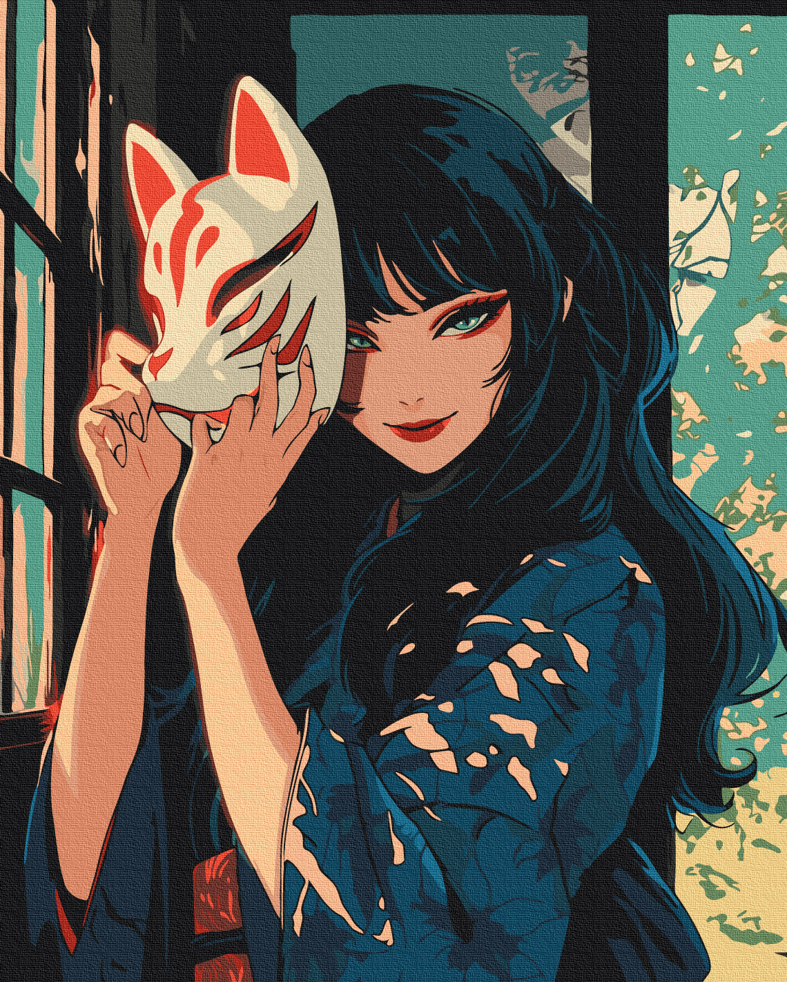 Kitsune - Paint by Numbers – Brushme World